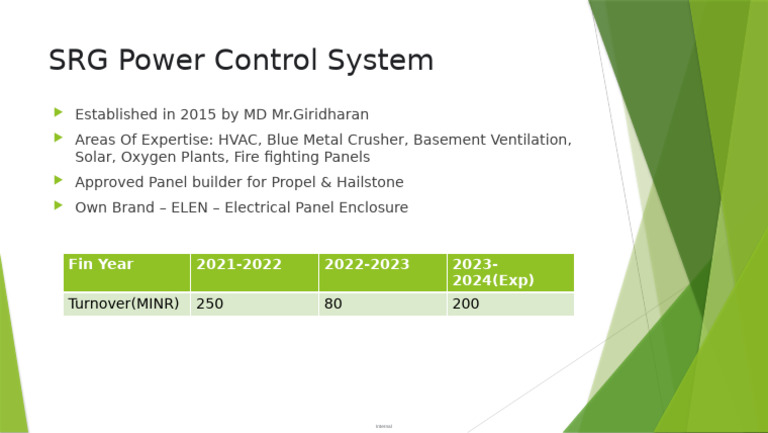 SRG Power Control System Profile | PDF
