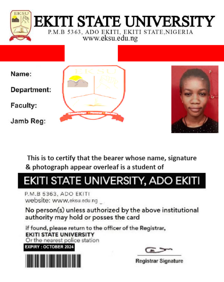 Student ID Certification Document | PDF