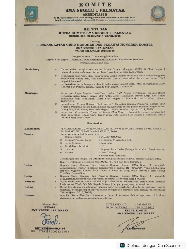 SK DEDET ANANDA 2015 | PDF