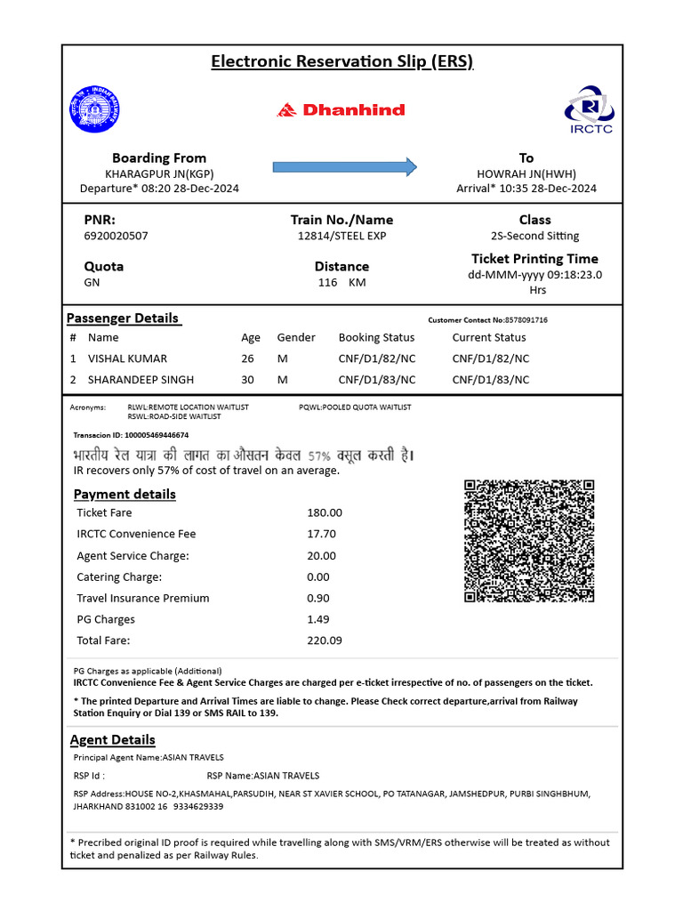 KGP HWH | PDF | Sustainable Transport | Rail Transport