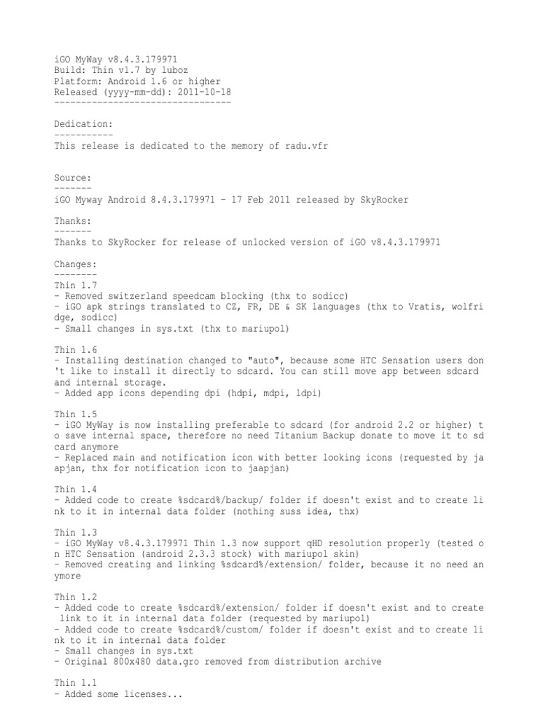 Readme | Download Free PDF | Installation (Computer Programs) | Computer File