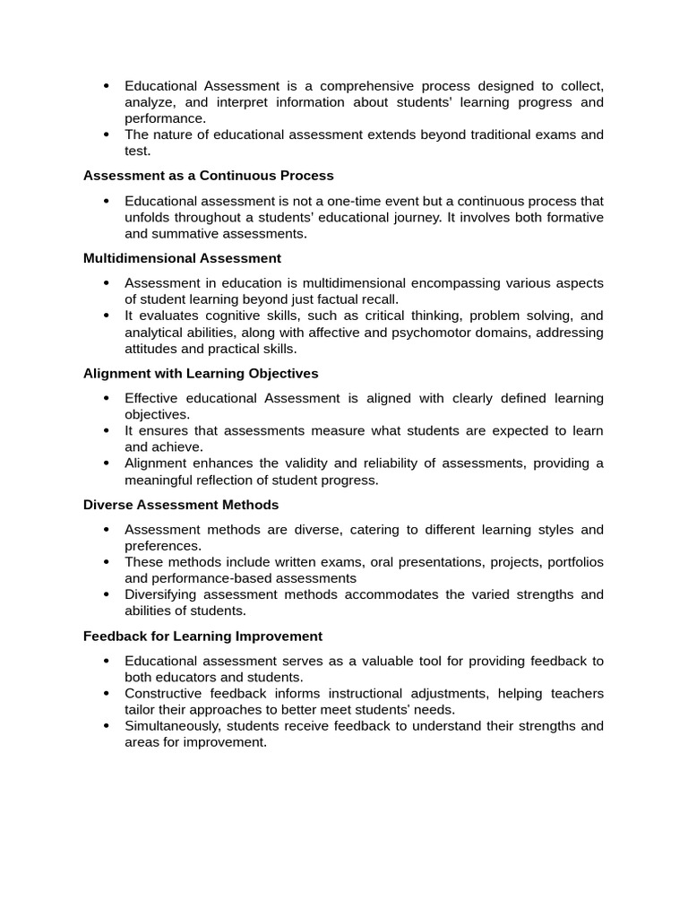 Educational Assessment | PDF | Educational Assessment | Learning Styles