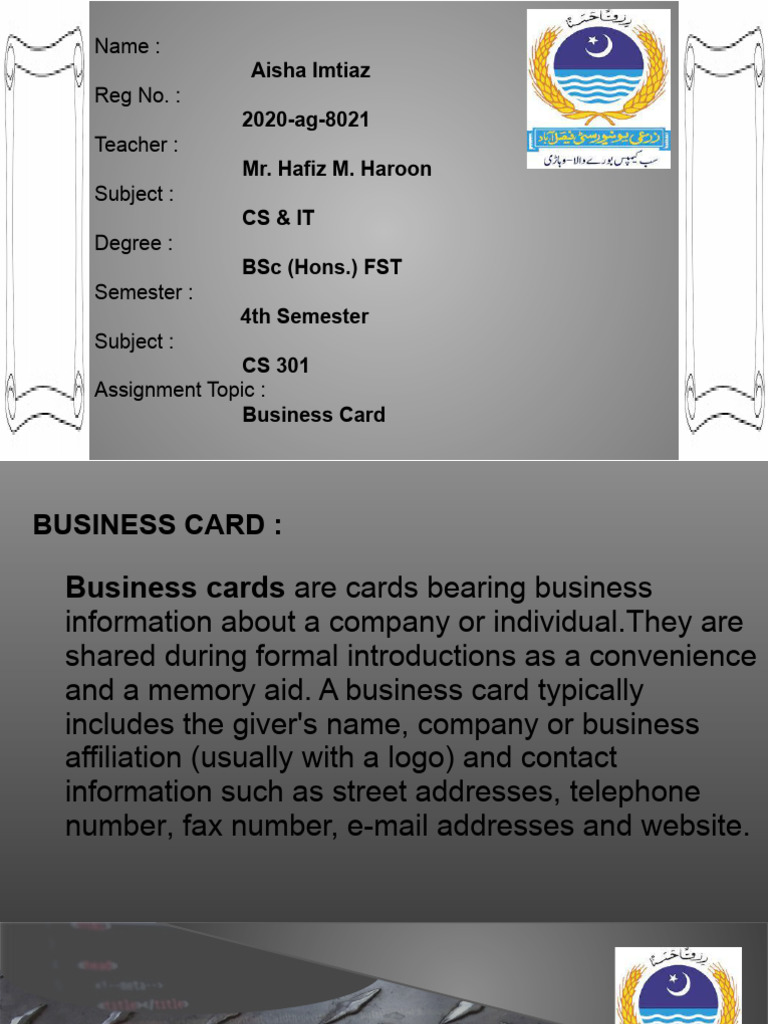 AISHA IMTIAZ (2020-ag-8021) | PDF