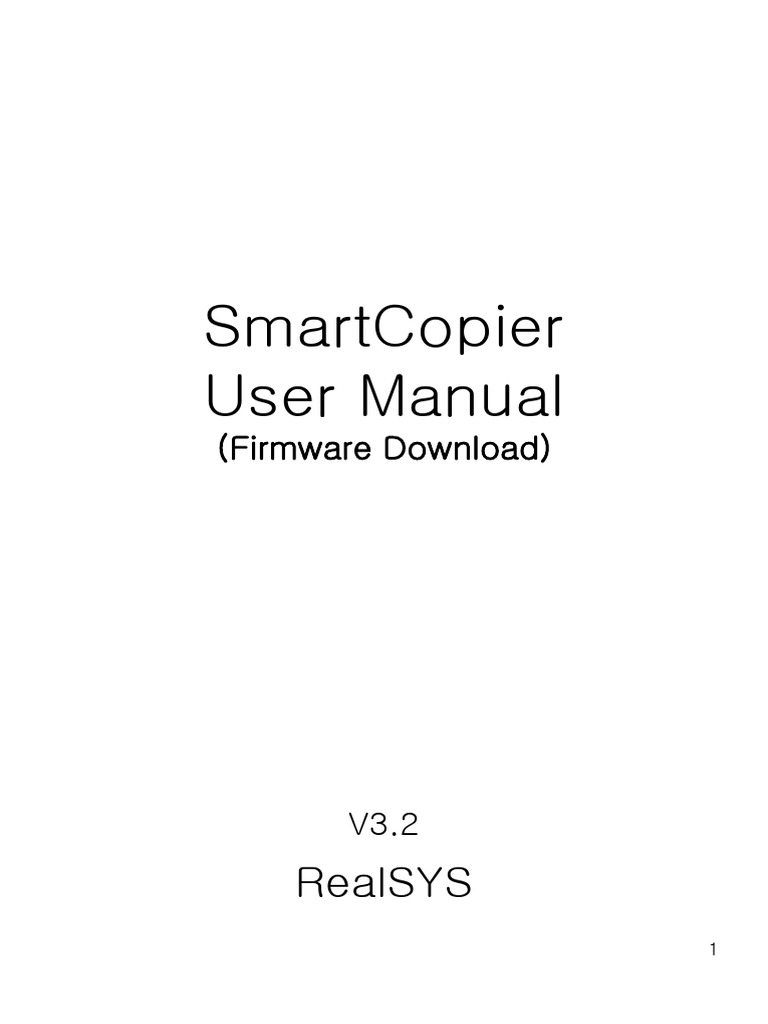 SmartCopier User Manual V3.2 | PDF | Usb | Cursor (User Interface)