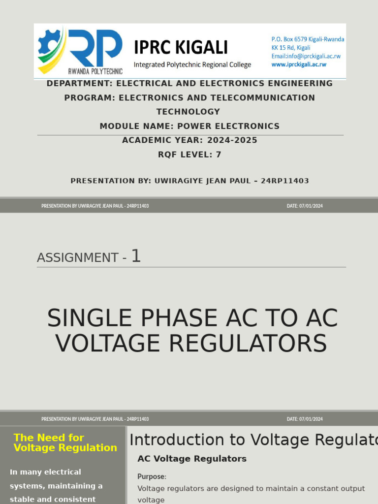 Ac-Toac Voltage Regulators | PDF