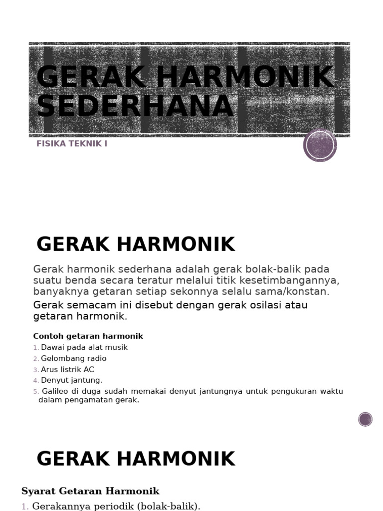 11 - Gerak Harmonik Sederhana | PDF