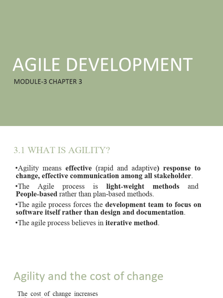 module 3 3 | PDF | Agile Software Development | Scrum (Software Development)