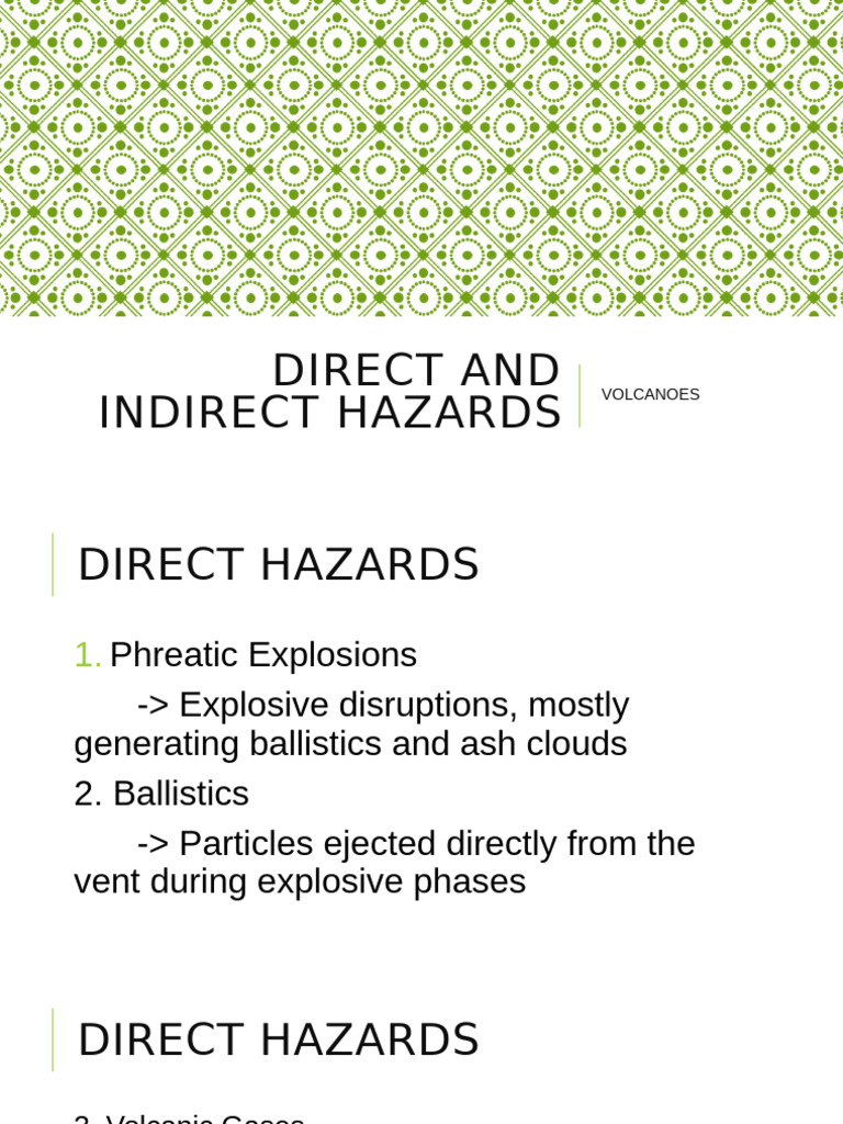 Direct and Indirect Hazards | PDF