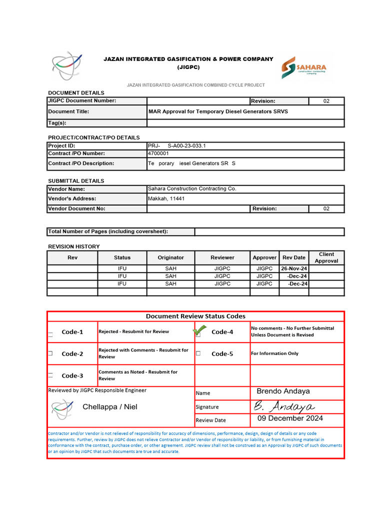 Jigcc Sah A00 QC Mar 00003 - 02 Code 4 | PDF | Insulator (Electricity ...