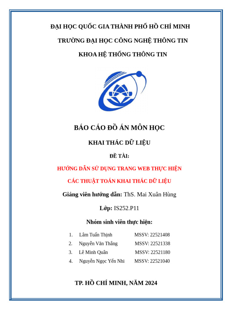 IS252.P11 Nhom2 HuongDanCaiDat | PDF