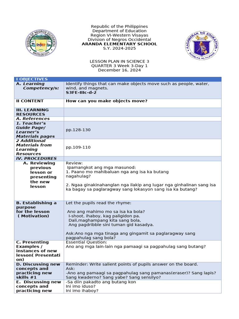Science 3 Week 7 | PDF
