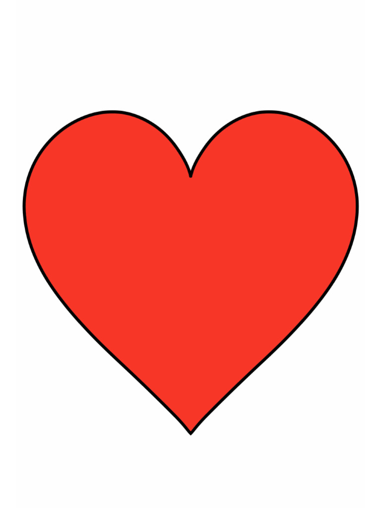 free-printable-large-heart-template-red | PDF
