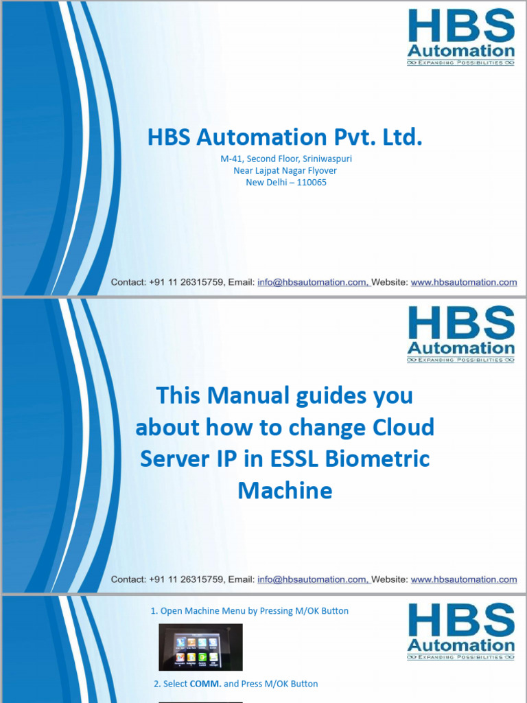 How To Change Cloud Server IP ESSL | PDF