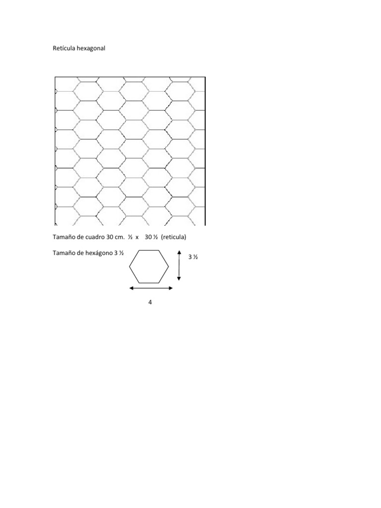 Retícula Hexagonal | PDF | Hogar, jardinería y bricolaje