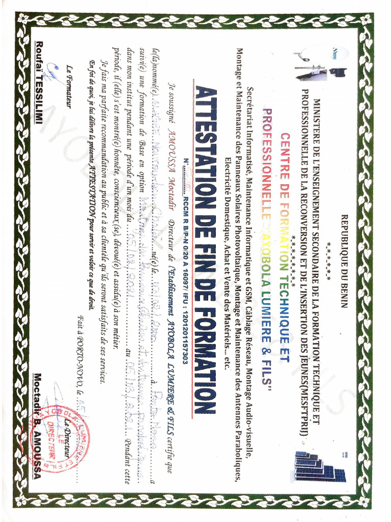 Mes Attestations | PDF