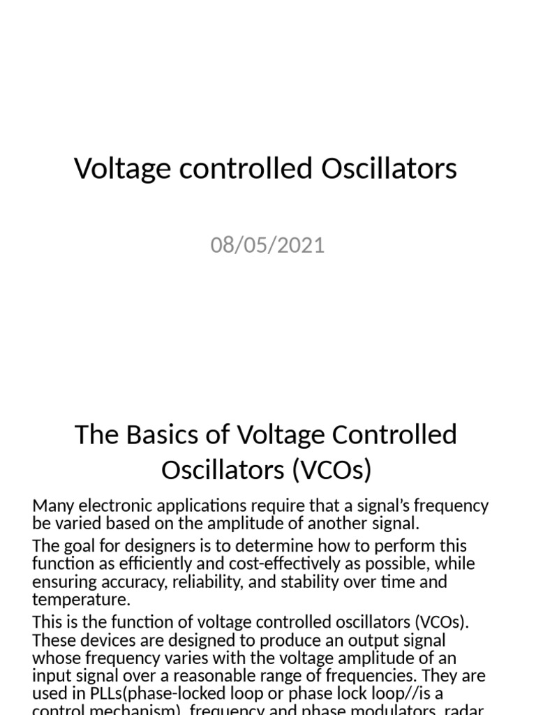 VCO-converted | PDF | Electronic Oscillator | Operational Amplifier