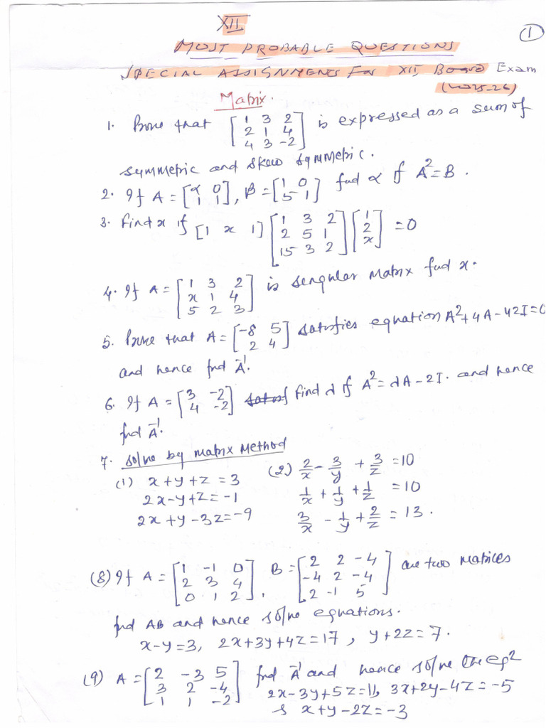 Maths Assignment | PDF