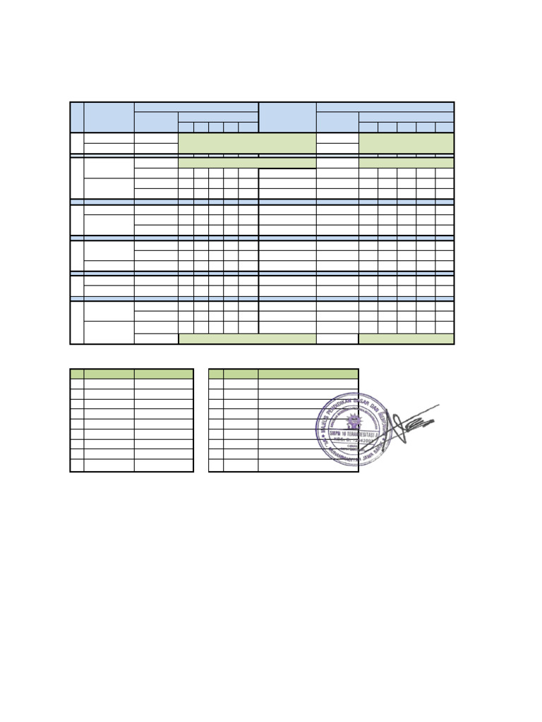 Jadwal Pengawas ASAS 2425 | PDF