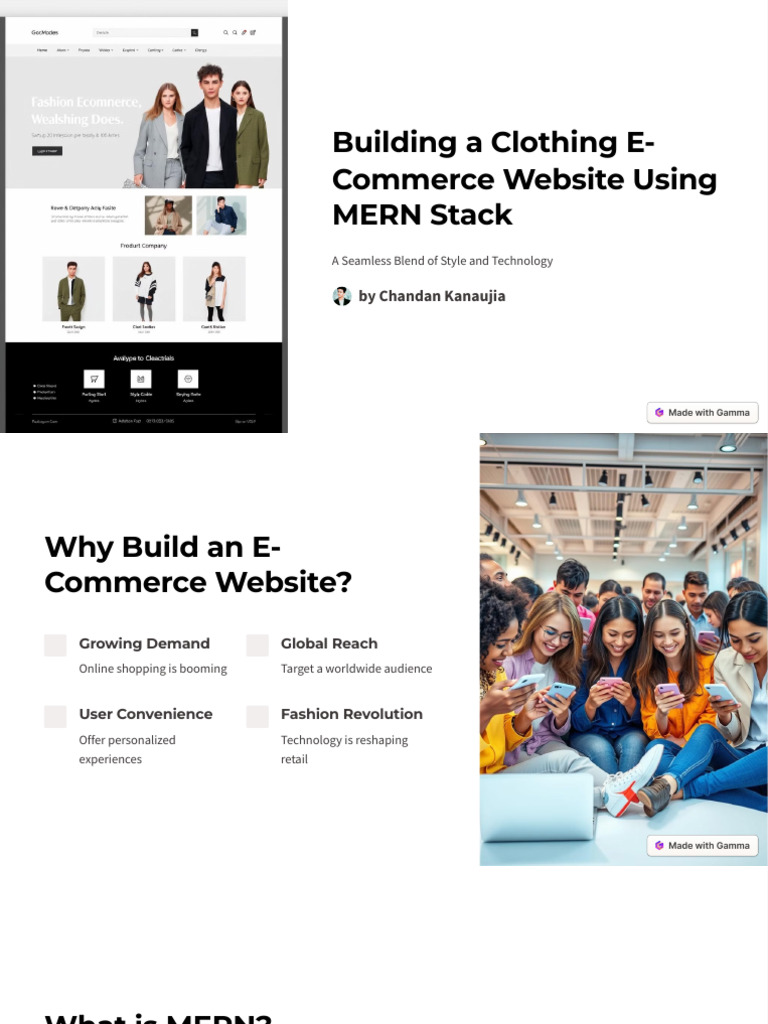 Building A Clothing E Commerce Website Using MERN Stack | PDF