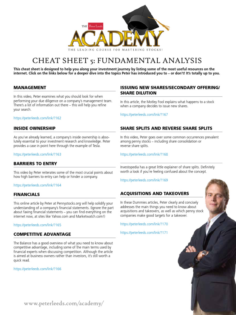 The Cheat Sheet Fundamentals | PDF | Business
