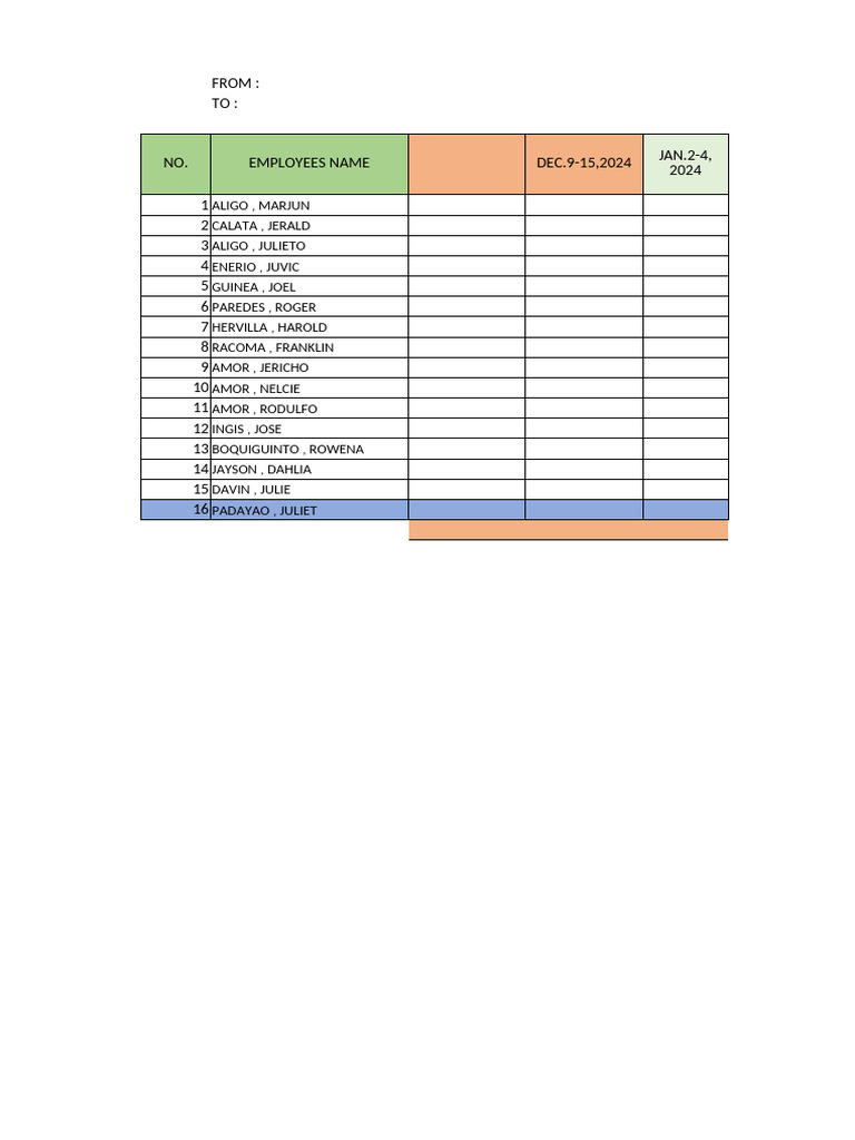 13th Month Pay - CUSTODIAN-For Check | PDF