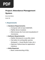 Student Attendance Management System Final | PDF | Databases | My Sql