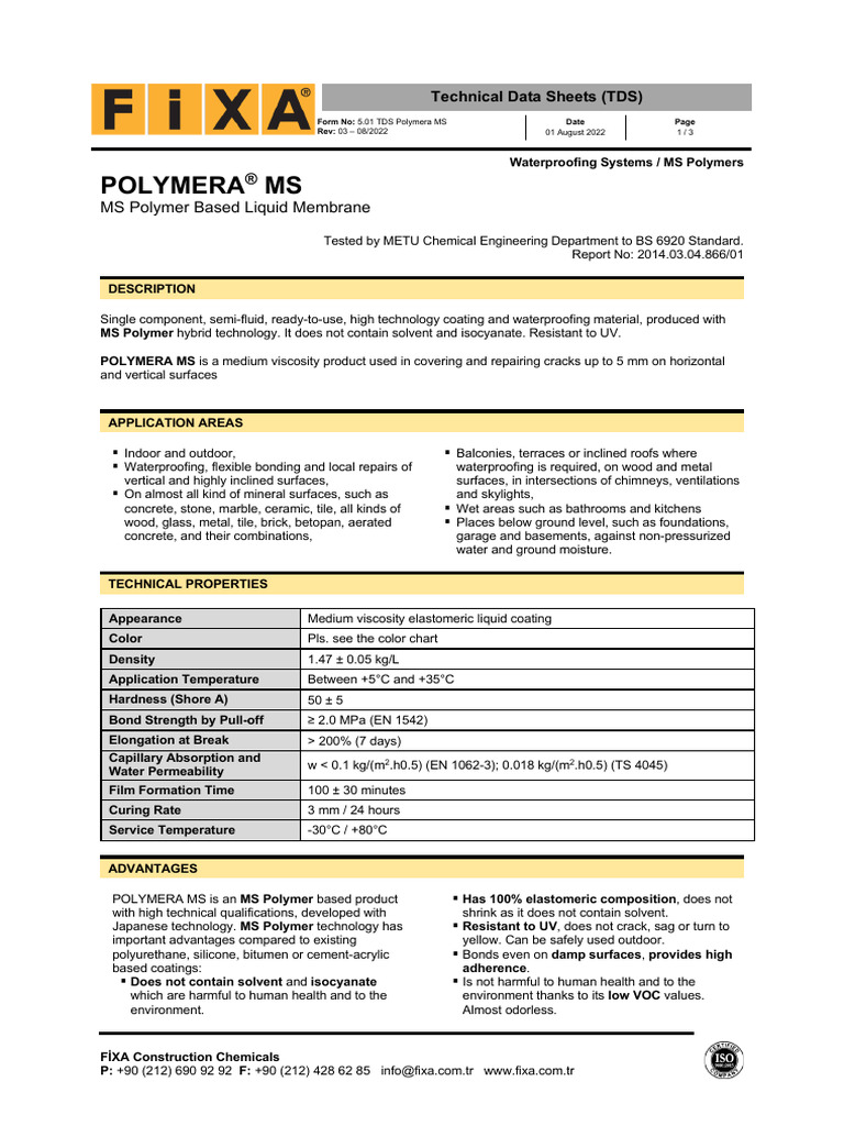 Polymera Ms Ms Polimer Based Liquid Membrane August2022 | PDF ...
