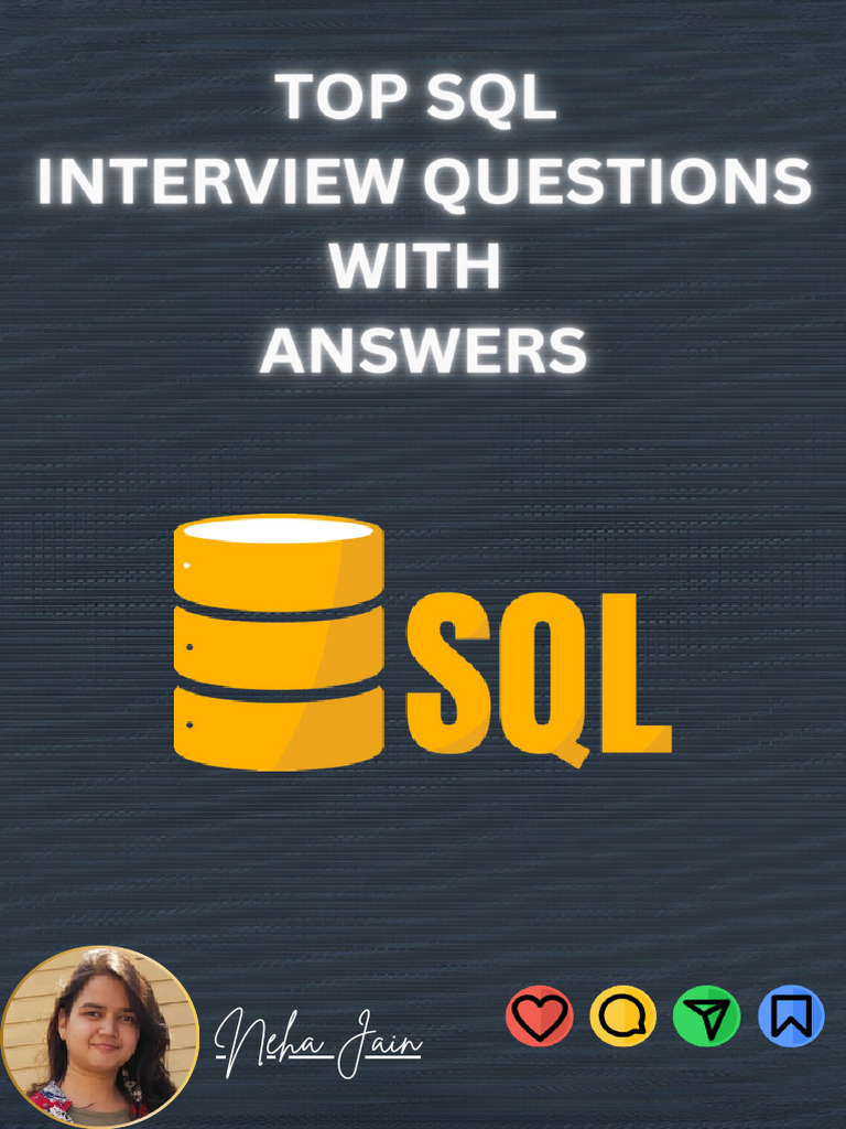 Top SQL Interview Questions With Solutions | PDF | Database Index | Sql