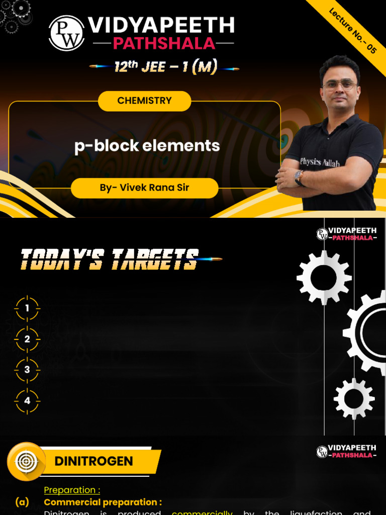 p block g17 chemical prop | PDF | Nitrogen | Ammonia