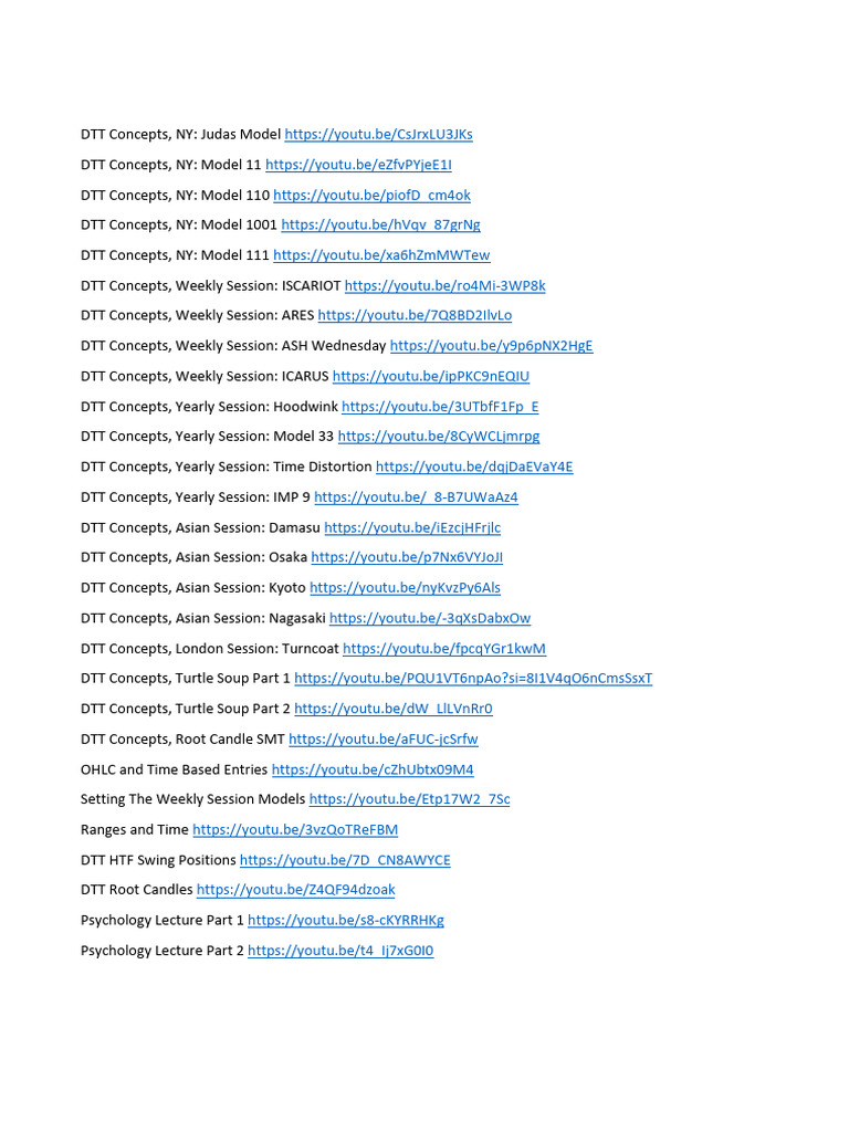 DTT Concepts 1 | PDF