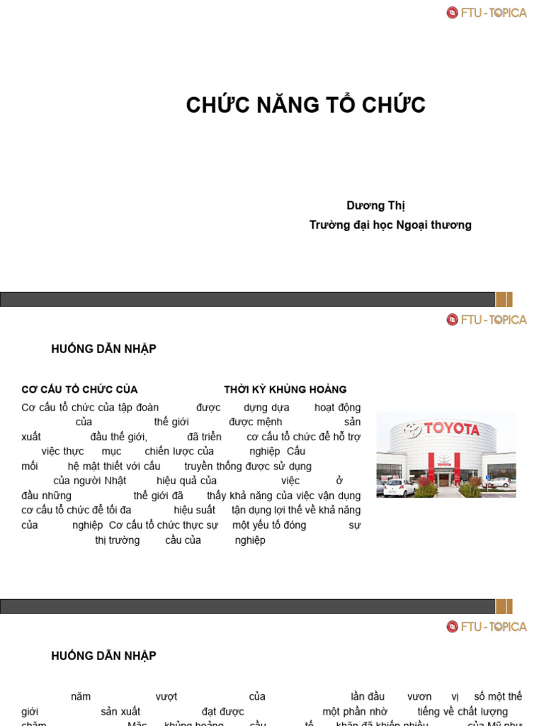Bài 6 CH C Năng T CH C | PDF