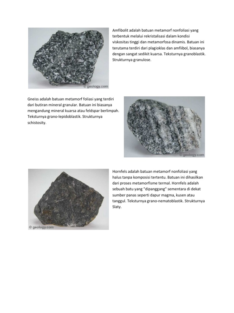 Batuan Metamorf: Foliasi vs Non-Foliasi | PDF