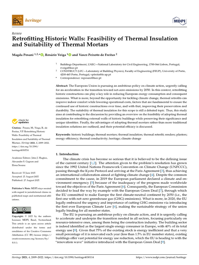 Retrofitting_Historic_Walls_Feasibility | PDF | Building Insulation