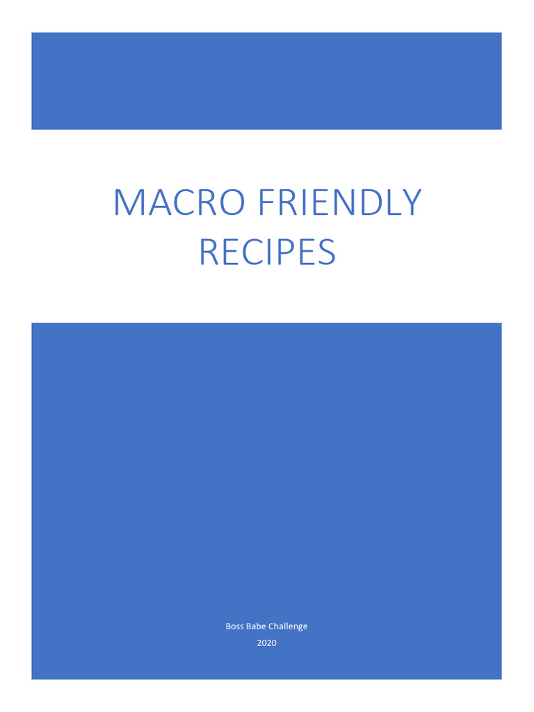 Macro-Friendly Boss Babe Recipes | PDF | Pancake | Oatmeal