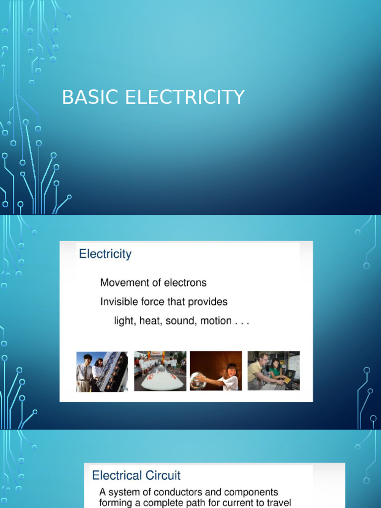 Basic Electricity | PDF
