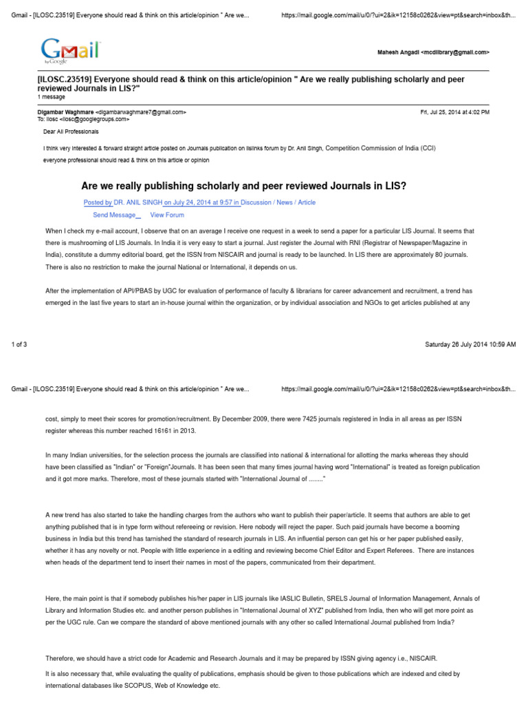 Are We Really Publishing Scholary Journals | PDF | Academic Journal ...