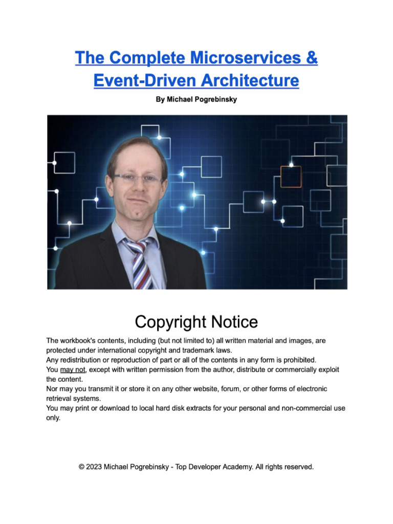 Microservices & Event-Driven Course | PDF | Software Architecture | Systems Architecture