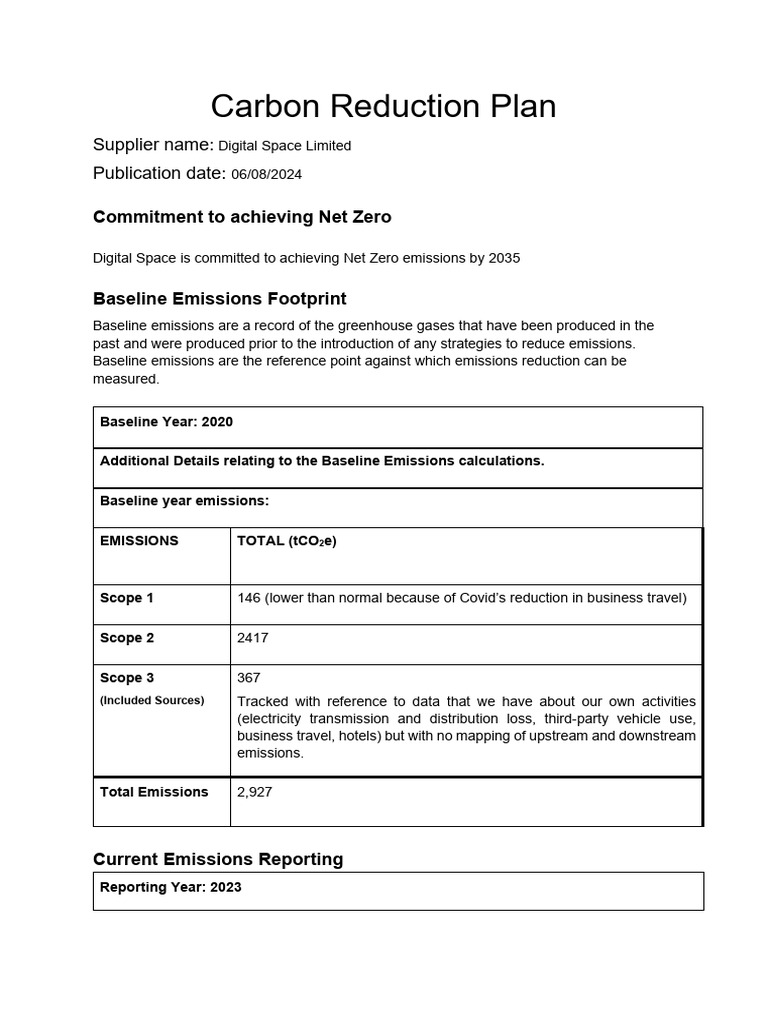 PPN 0621 Carbon Reduction Plan Dec 23 | PDF | Climate Change | Climate ...