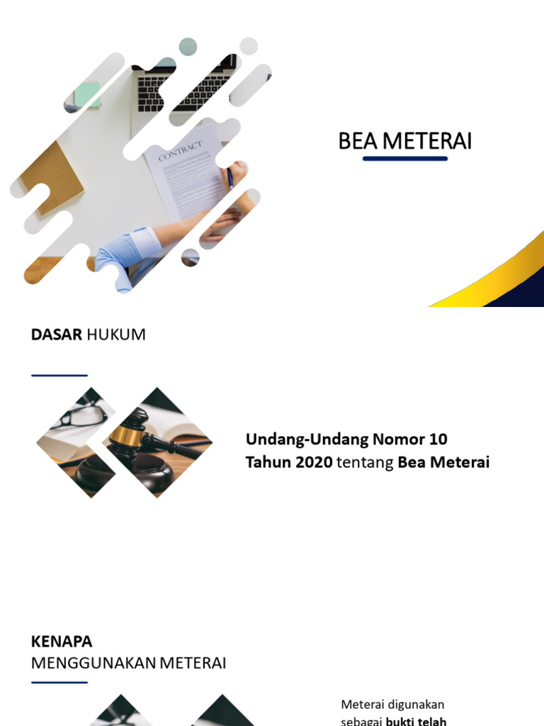 Panduan Lengkap Bea Meterai 2020 | PDF