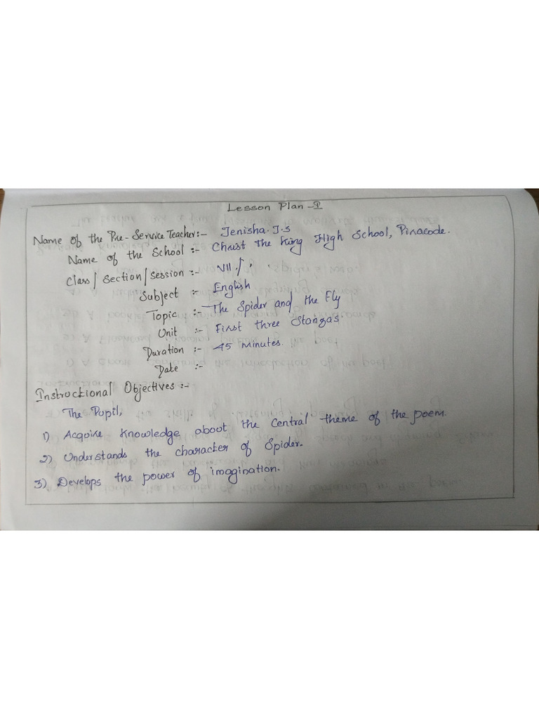 The Spider and the Fly Part 1 | PDF