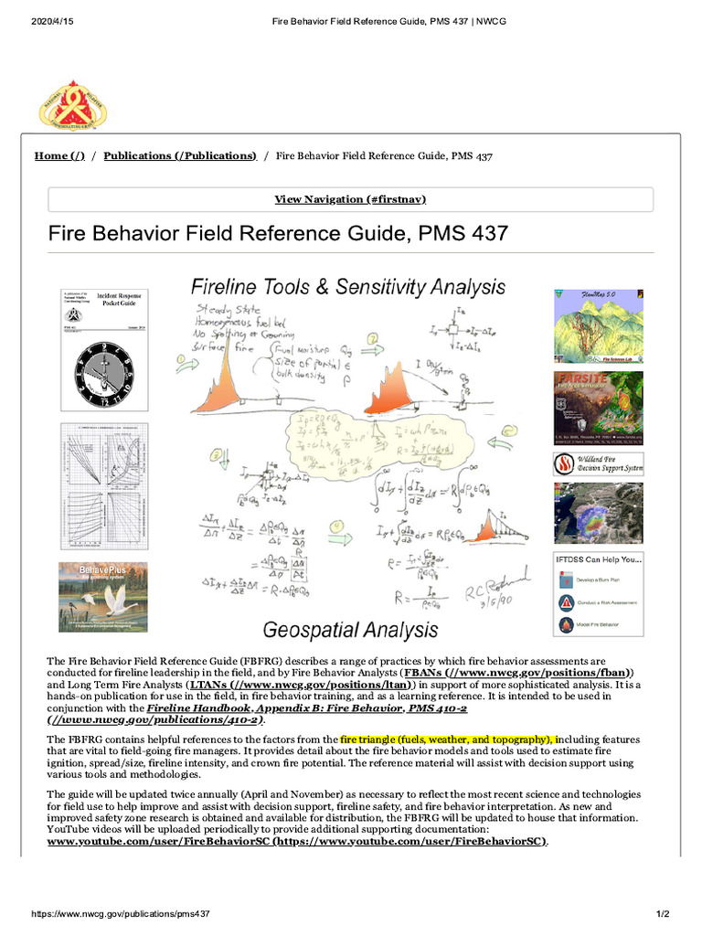 0-Fire Behavior Field Reference Guide 2019-Complete | PDF