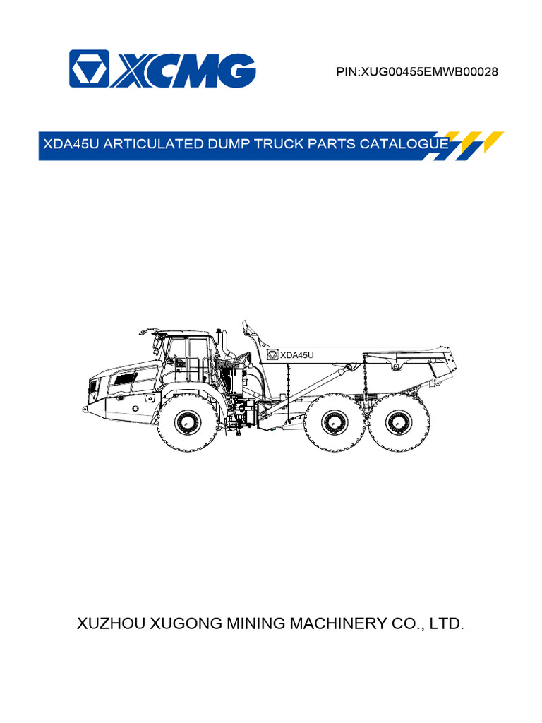 1_XDA45U ARTICULATED DUMP TRUCK PARTS CATALOGUE | PDF | Internal Combustion Engine | Mechanical ...
