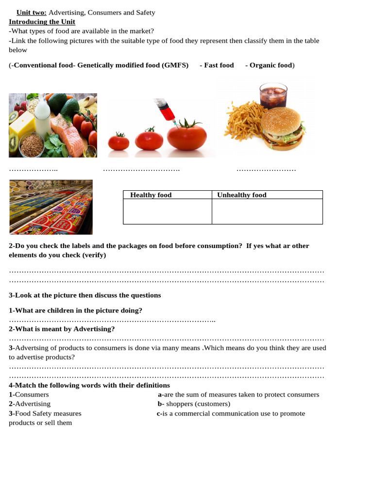 Food Safety and Advertising Insights | PDF