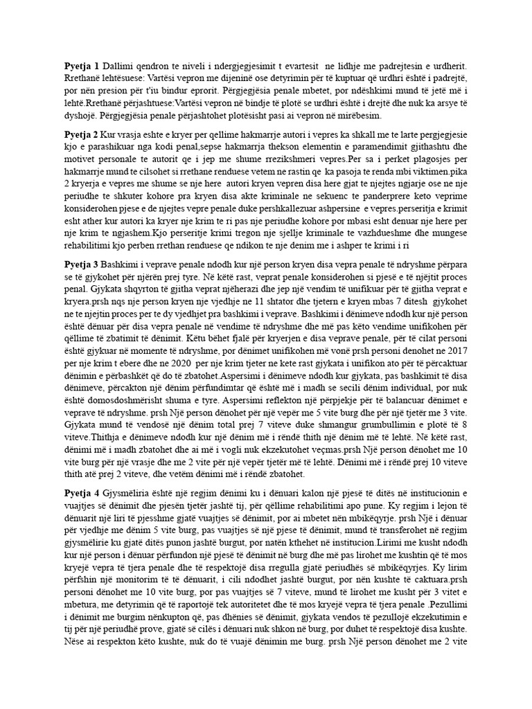 Penala e pergjithshme | PDF