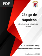 Código Napoleónico: Fundamentos y Efectos | PDF | Francia | Derechos