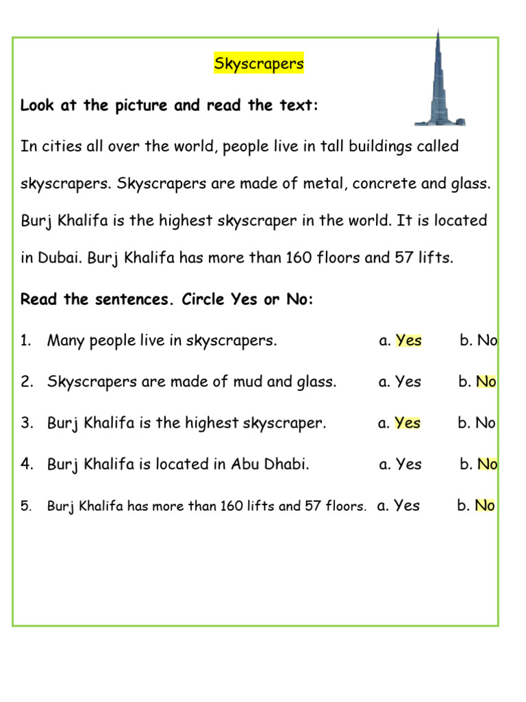 Skyscrapers | PDF