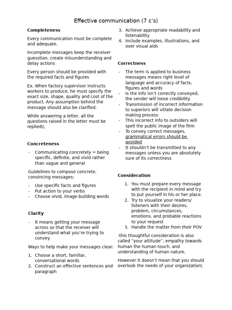 Effective Communication | PDF | Communication | Cognitive Science