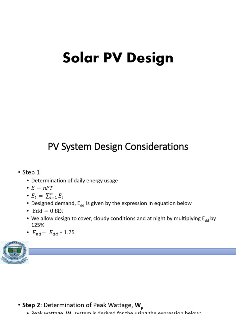 Solar PV Design - PDF | PDF