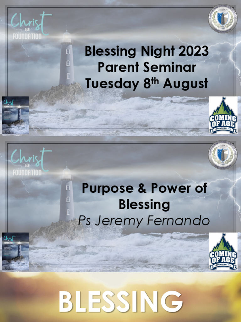 Notes - 230812 - 054303 Blessing Jight | PDF | Blessing
