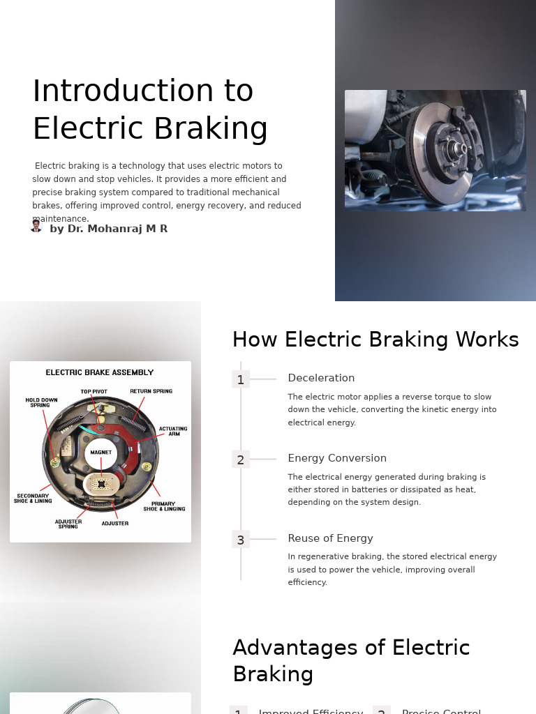 Introduction to Electric Braking | PDF | Brake | Electric Vehicle